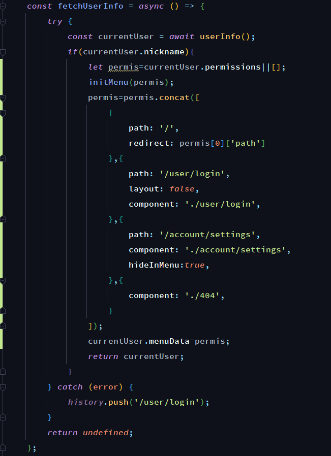 🧐 问题 关于v5的动态菜单权限 · Issue 8026 · Ant Designant Design Pro · Github