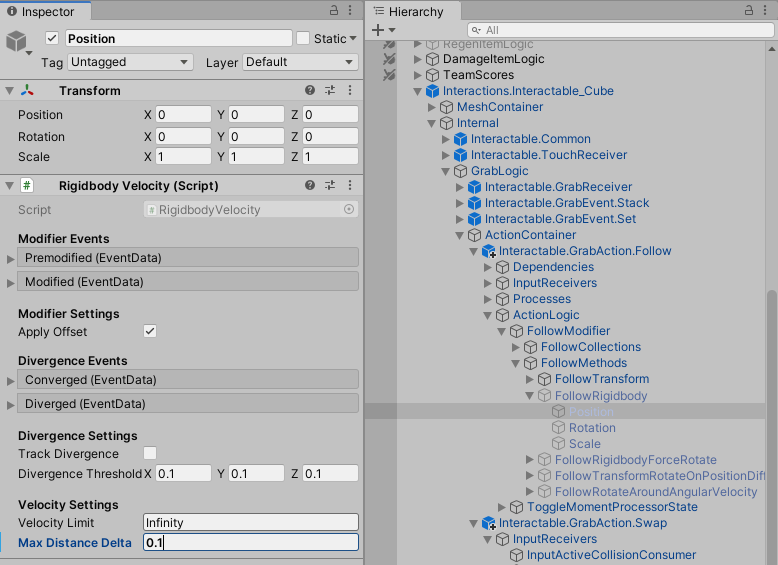 "Grab with rigidbody + mass" and "Grab no action" · Issue #38 · ExtendRealityLtd/Tilia ...