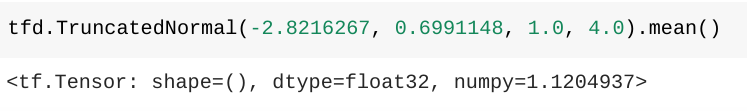 TruncatedNormal mean() returns inf · Issue #871 · tensorflow/probability · GitHub