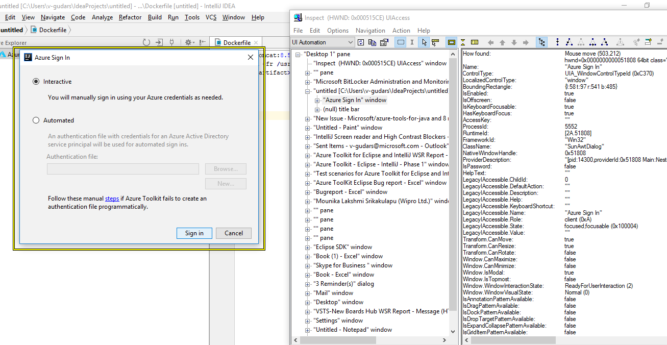 [Azure Toolkit][Blocking Issue][A11yMAS][Accessibility][Narrator ...