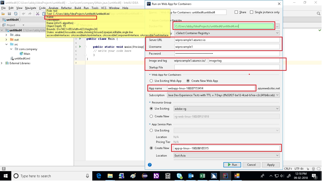 [Azure Toolkit][A11yMAS][Accessibility][Jaws/NVDA][MAS4.2.1][IntelliJ][Wipro]:Jaws and NVDA are ...
