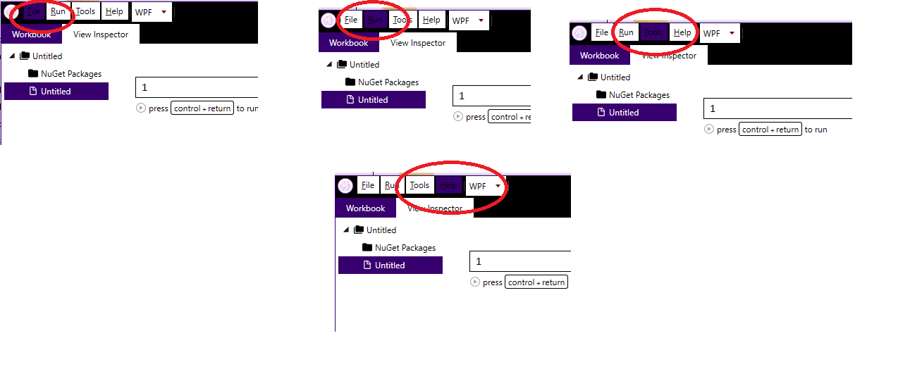 Menu Tabs/Items in selected state are not following High contrast ...