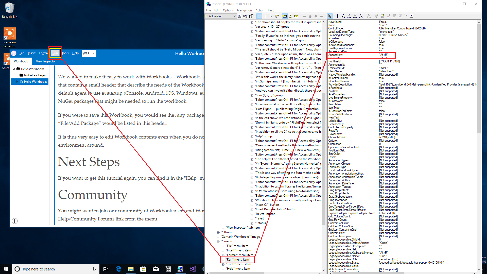Same Access key 'Alt+R' Property is defined for 'Run' & 'Format' menu items in Worbook Front ...