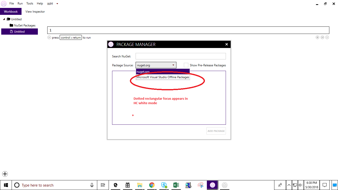 No visual /keyboard focus is present on dropdown elements except the element already in selected ...