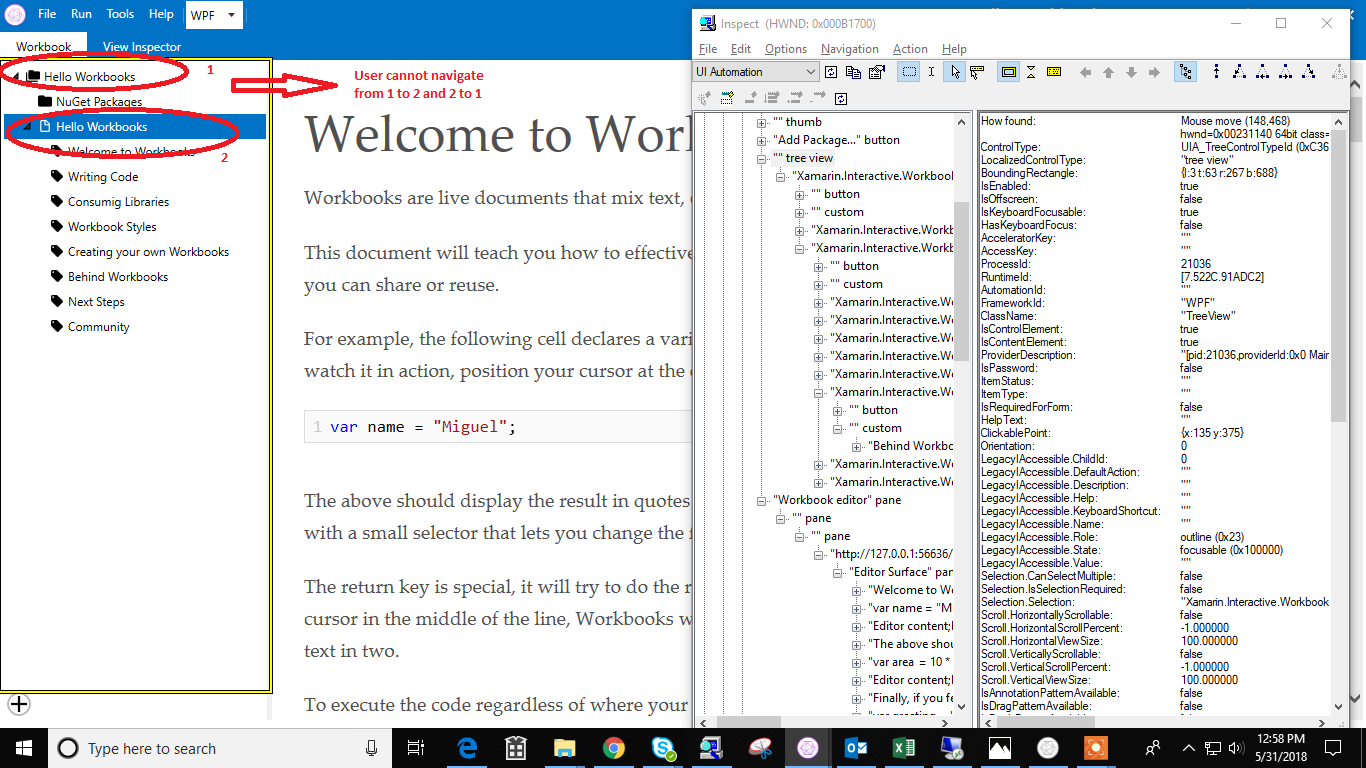 Cannot able to navigate through from one level to another level in the ...