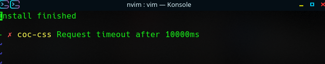 No autocompletion start after installing and cannot install :CocInstall coc-css plugin. Throwing ...