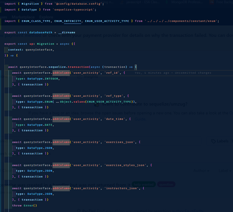 Database Migration said rollback but command still executed and not rolledback · Issue #454 ...