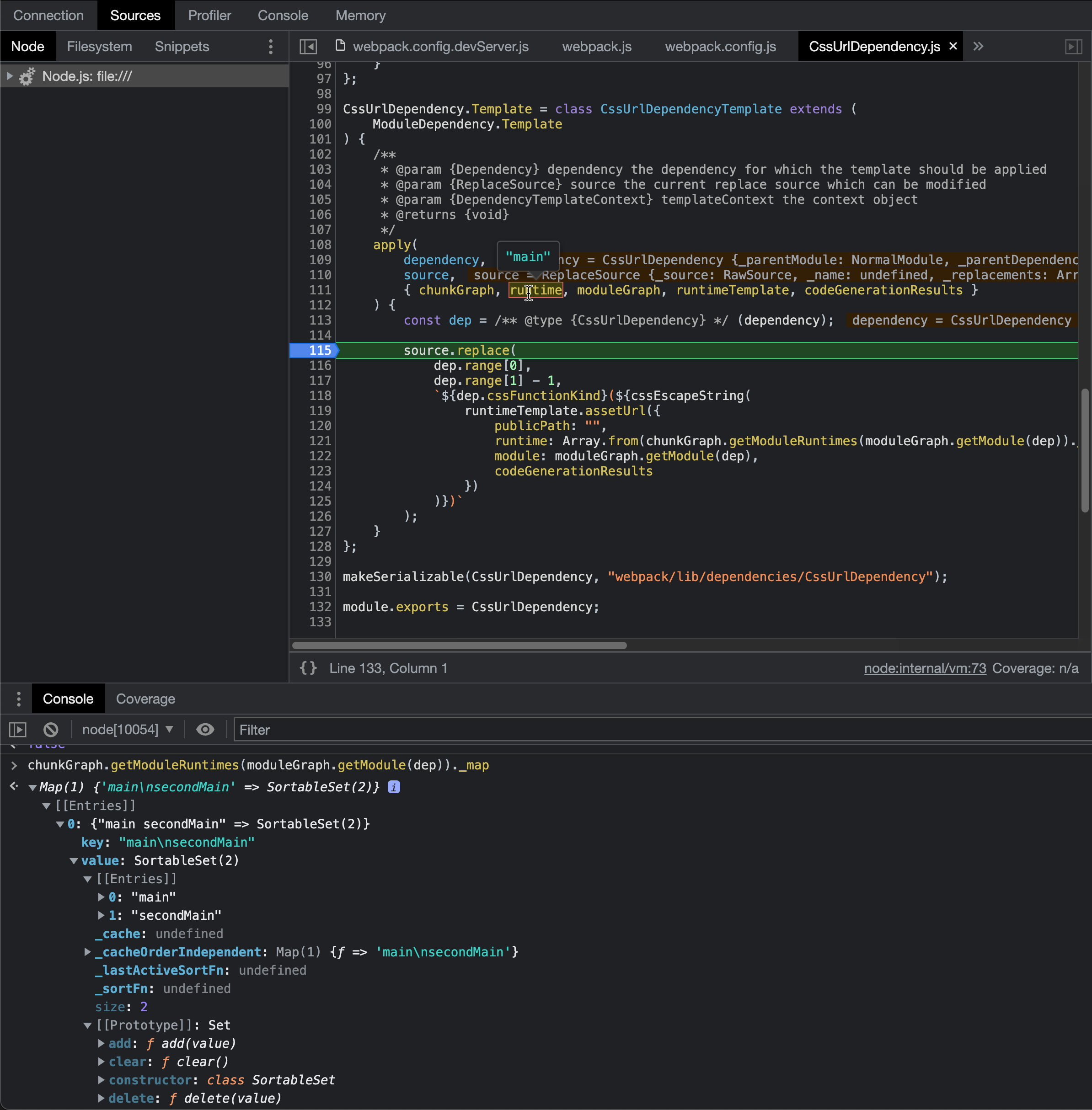 No code generation entry for runtime main for asset/resource (existing ...