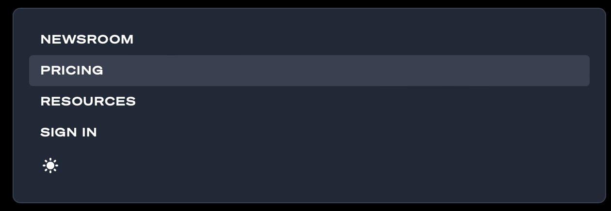 Change background colors of modal and mobile navmenu · Issue #404 ...