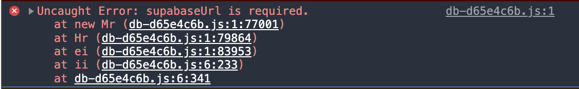 supabaseUrl Required · Issue #12493 · supabase/supabase · GitHub