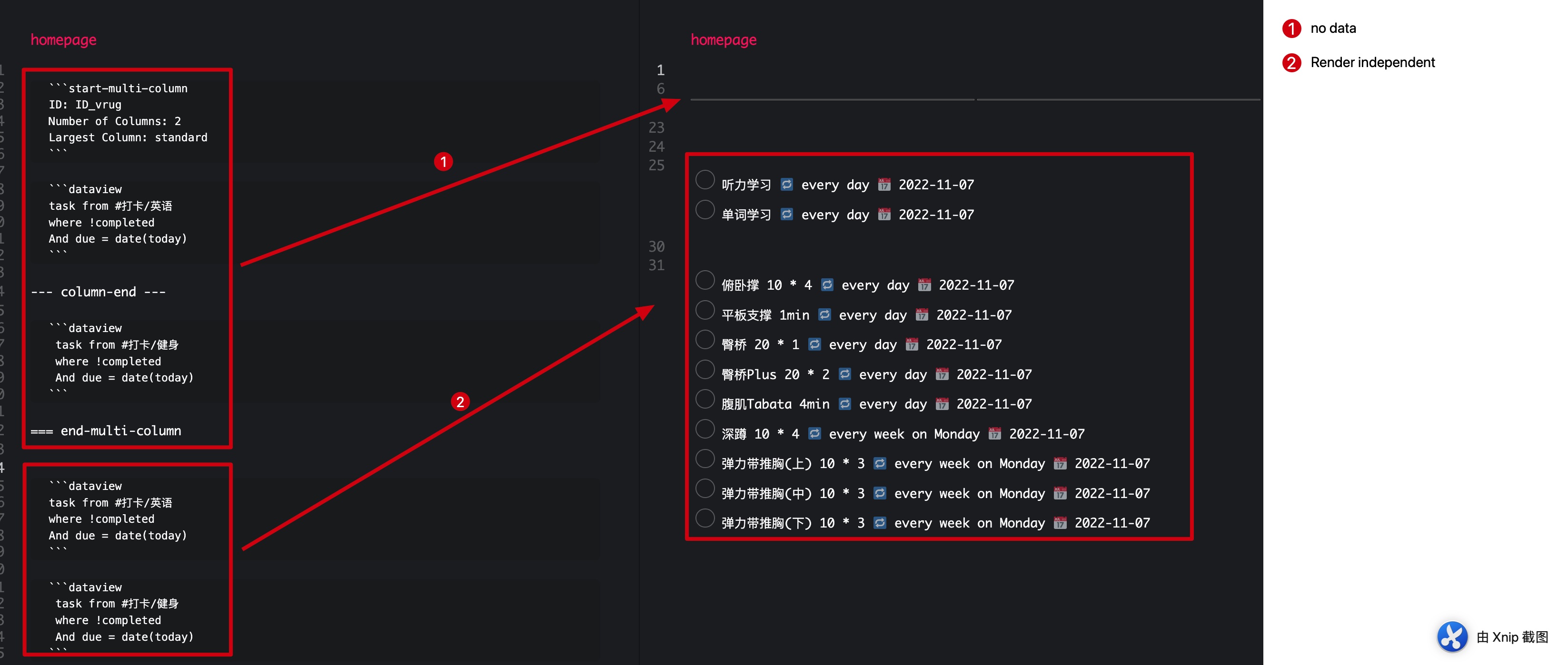 dataview block can't render · Issue #50 · ckRobinson/multi-column-markdown · GitHub