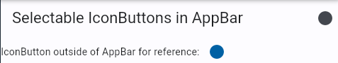 [Material 3] `IconButton.isSelected` does not have correct colors within `AppBar` · Issue ...