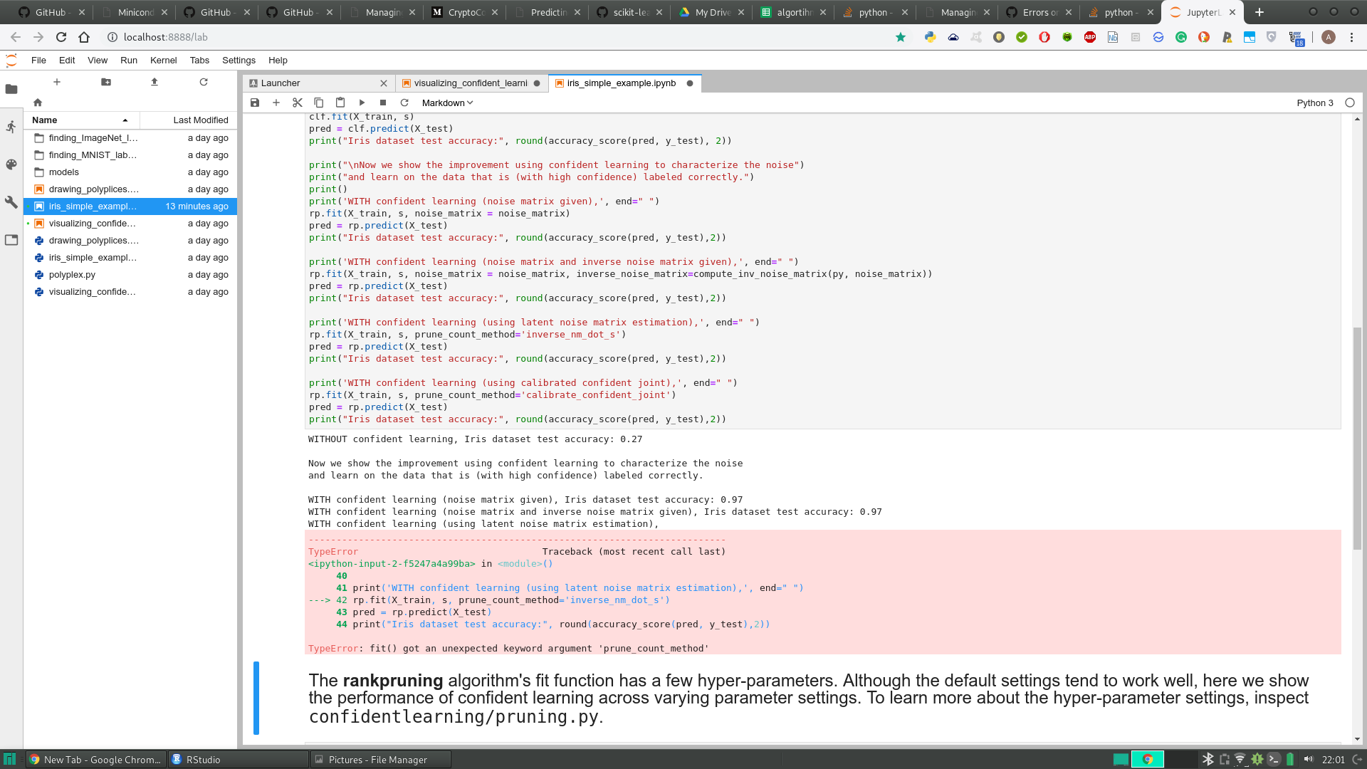Errors on examples - iris example · Issue #1 · cleanlab/cleanlab · GitHub