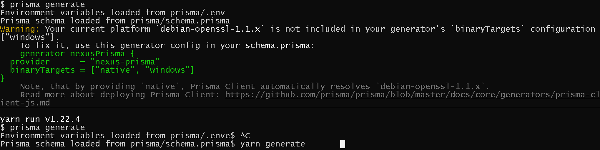 nexus-prisma generator gets stucked · Issue #30 · graphql-nexus/nexus-prisma · GitHub