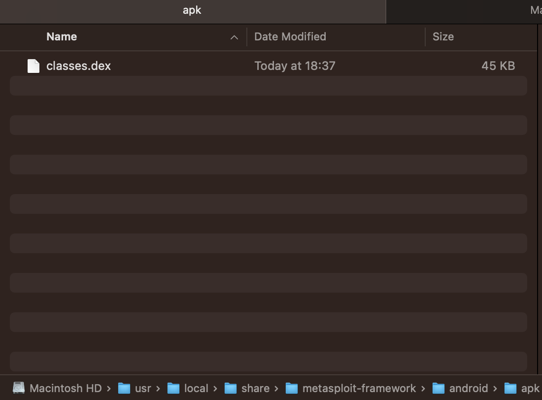 android/apk/classes.dex not found (RuntimeError) · Issue #12564 · rapid7/metasploit-framework ...