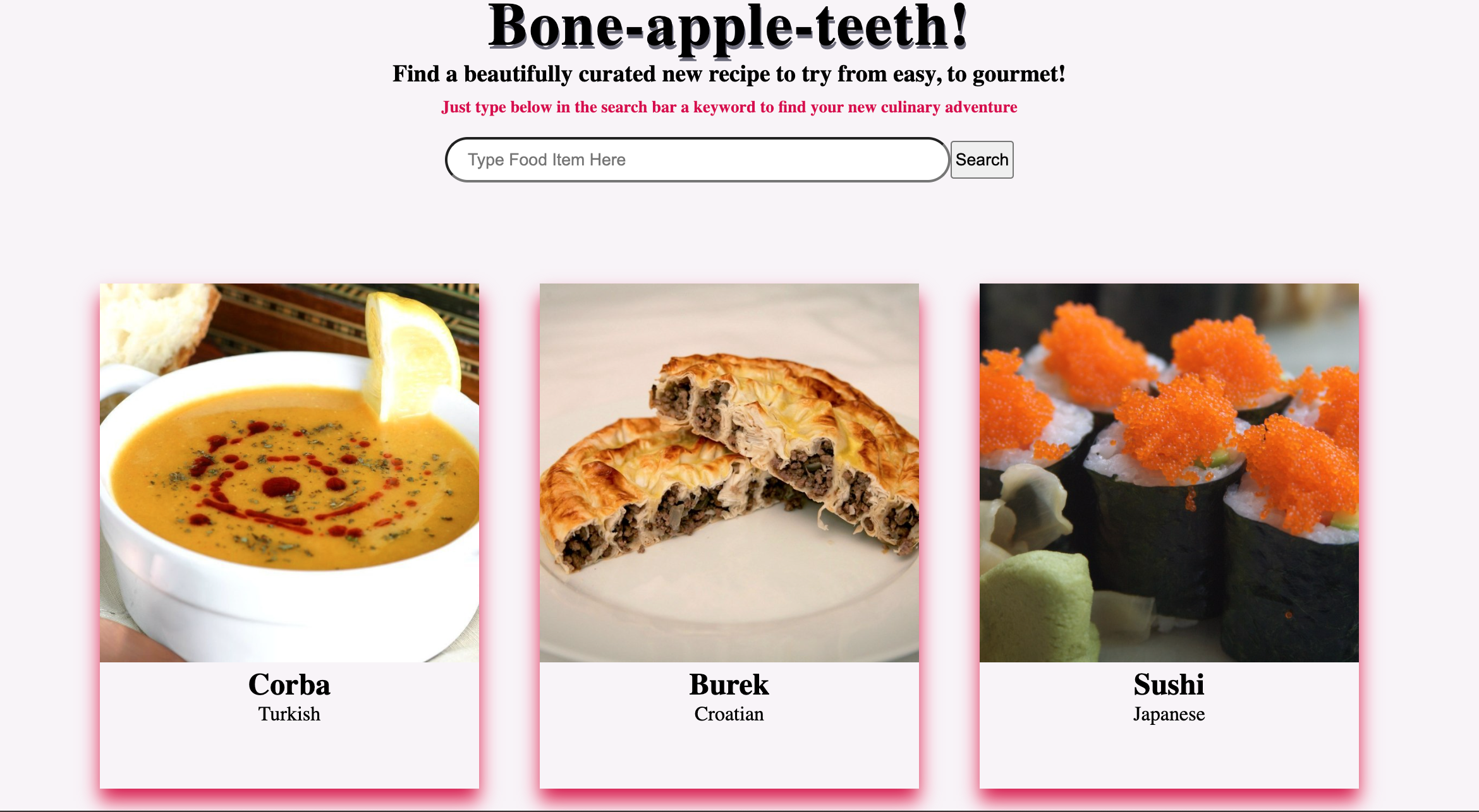 GitHub - arianadesiree/GoodEatss: Recipe search app using React