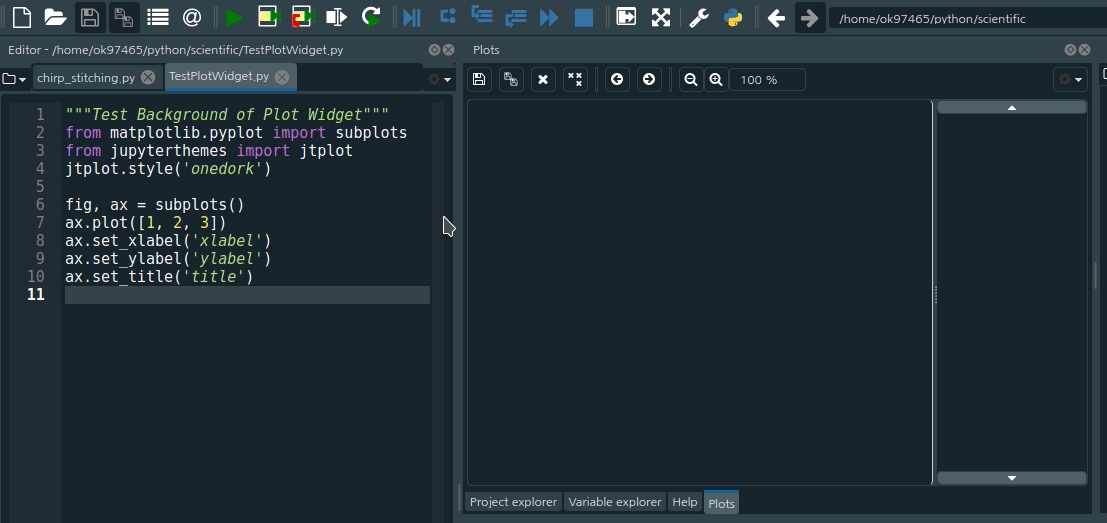 Backgroud color of Plotwidget in dark theme · Issue #8443 · spyder-ide ...
