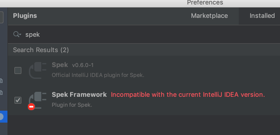 Spek Plugin Doesnt Work In Intellij Idea 20191 Eap · Issue 578 · Spekframeworkspek · Github 