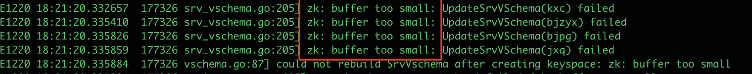 Bug Report When Srvvschema Set Bigger Than 15mib Gate Will Crash And Newly Build Vttablet Also 9153