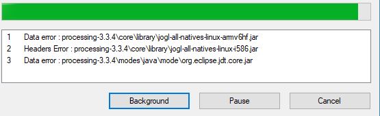 Processing 3.3.4 on Windows 10 errors while unzipping file. · Issue #5117 · processing ...