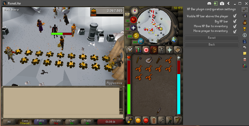 Add HP and Prayer bar on sides of inventory · Issue #2943 · runelite/runelite · GitHub