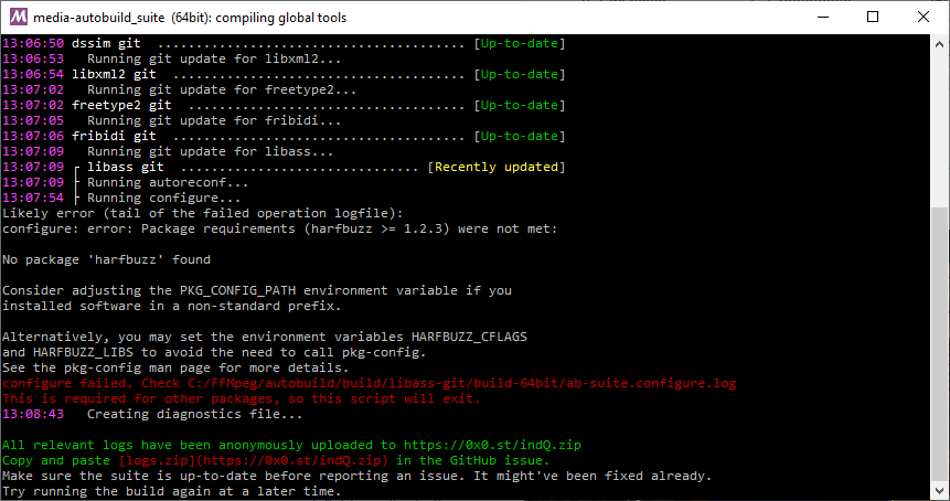 No package 'harfbuzz' found [mingw64] Windows 10 · Issue #1849 · m-ab-s ...