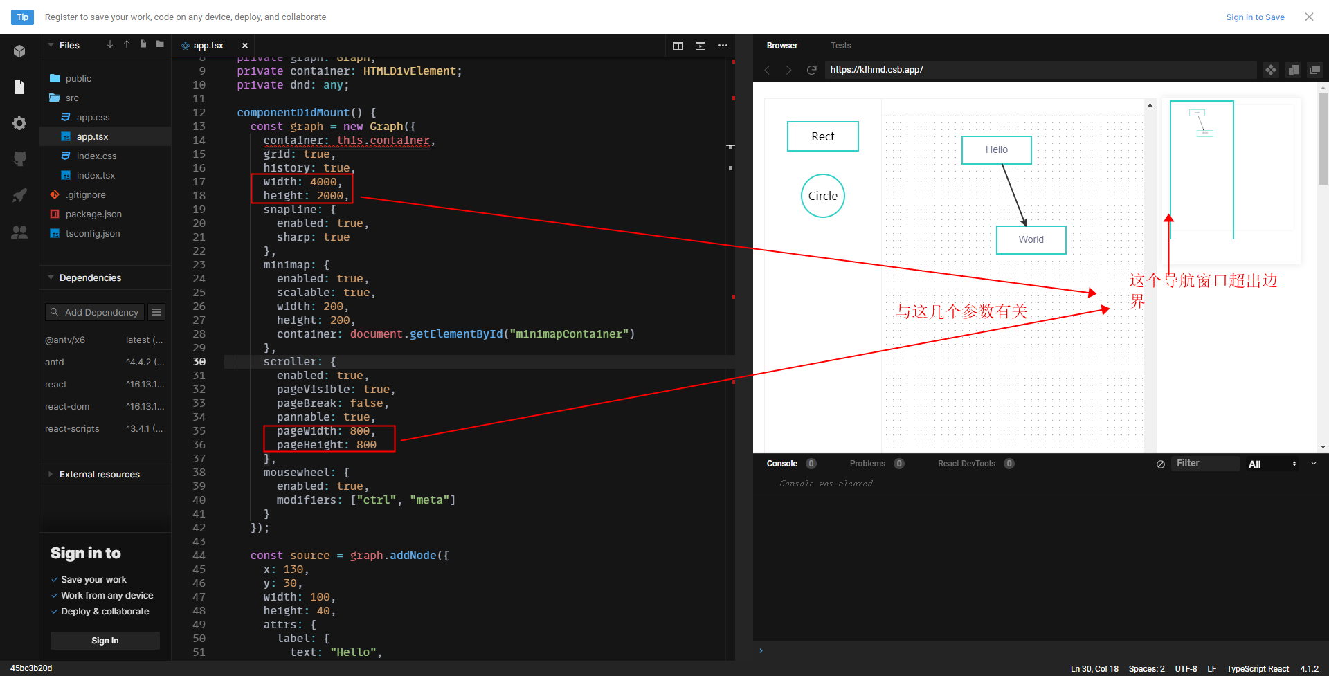 minimap导航窗口超出范围 · Issue #450 · antvis/X6 · GitHub