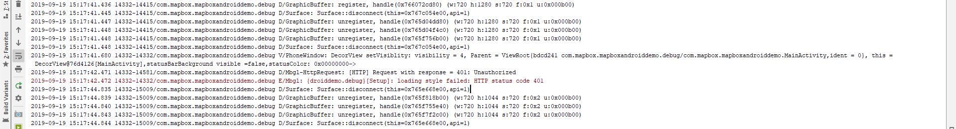 Map Not Displaying On Demo Application Status Code 401 · Issue 1219 · Mapbox Mapbox
