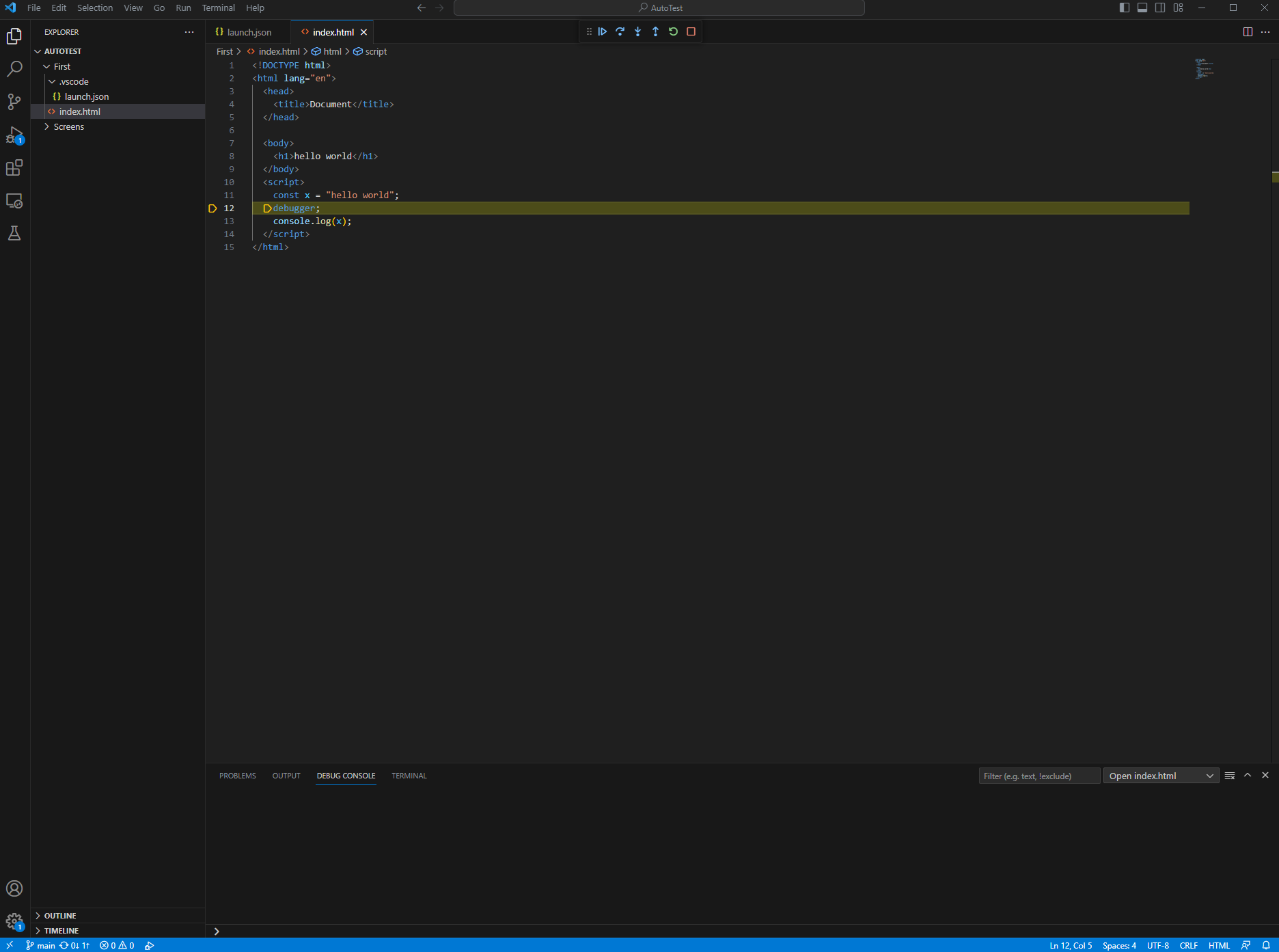 Debugger · Issue 1 · Topcer Autotest · Github