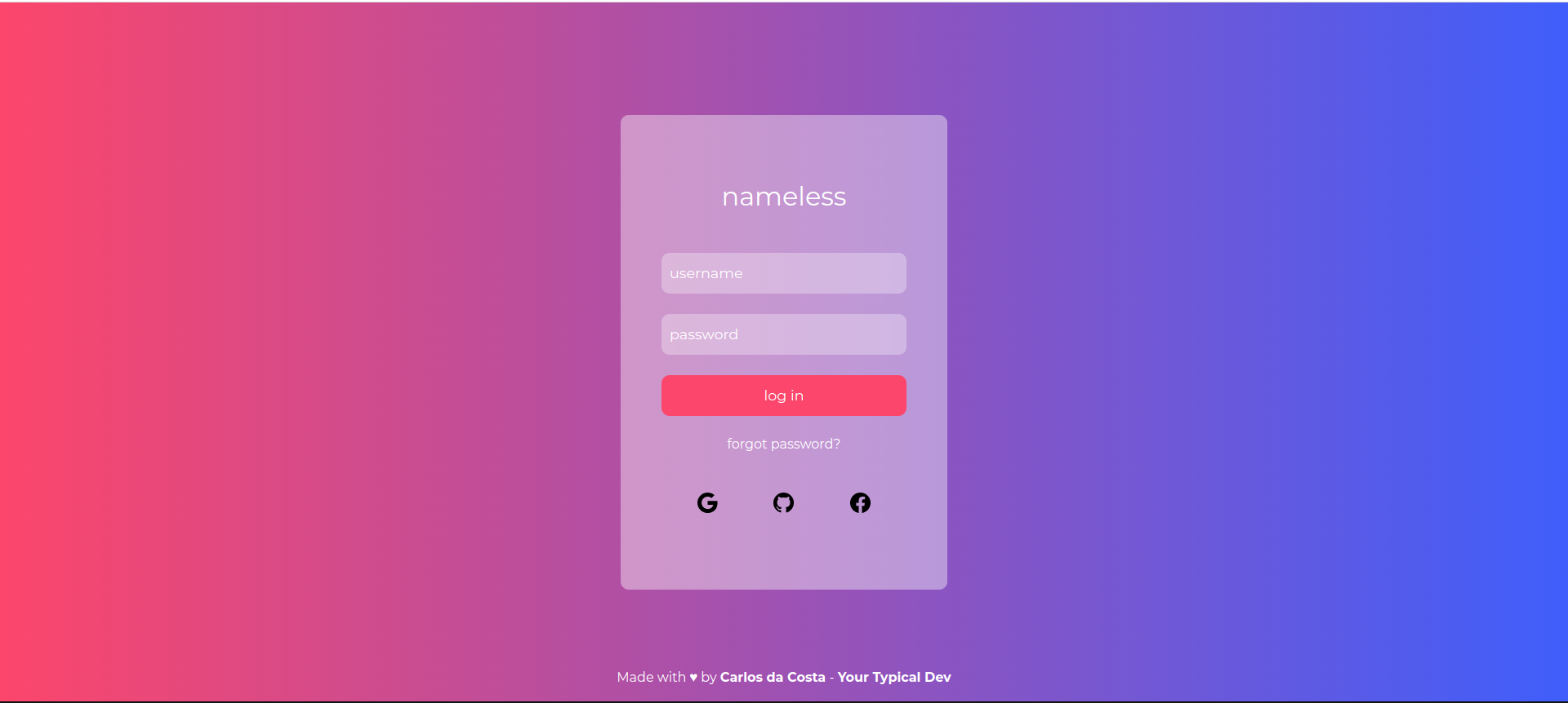 GitHub - CaloloCosta/login-page
