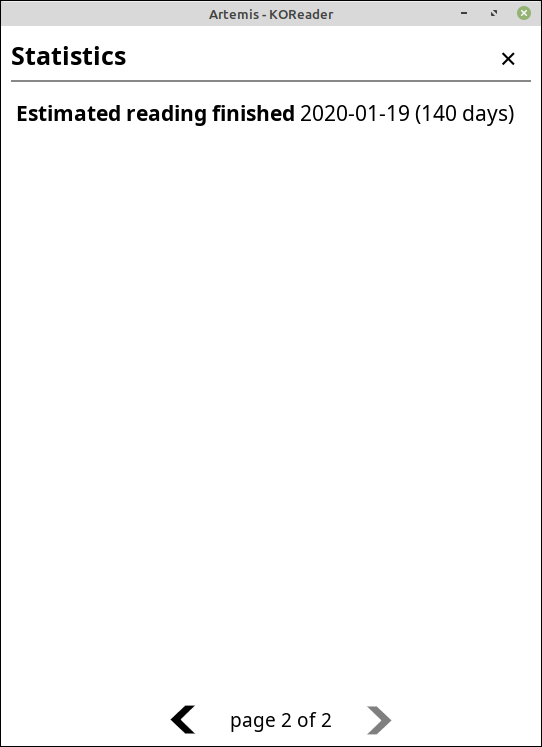 empty Estimated reading finished in Statistics plugin · Issue #5293 · koreader/koreader · GitHub