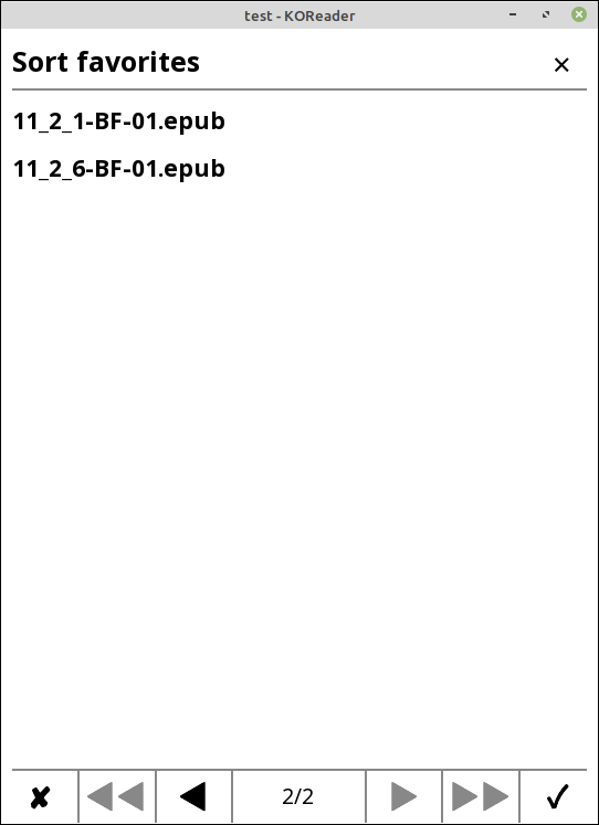 Sort Favorites: rewind button grey · Issue #5578 · koreader/koreader ...