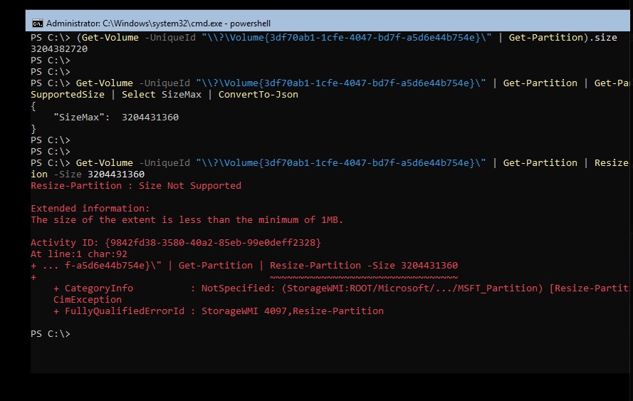 Pod remains in the Pending state with error - Resize-Partition : Size Not Supported · Issue #195 ...