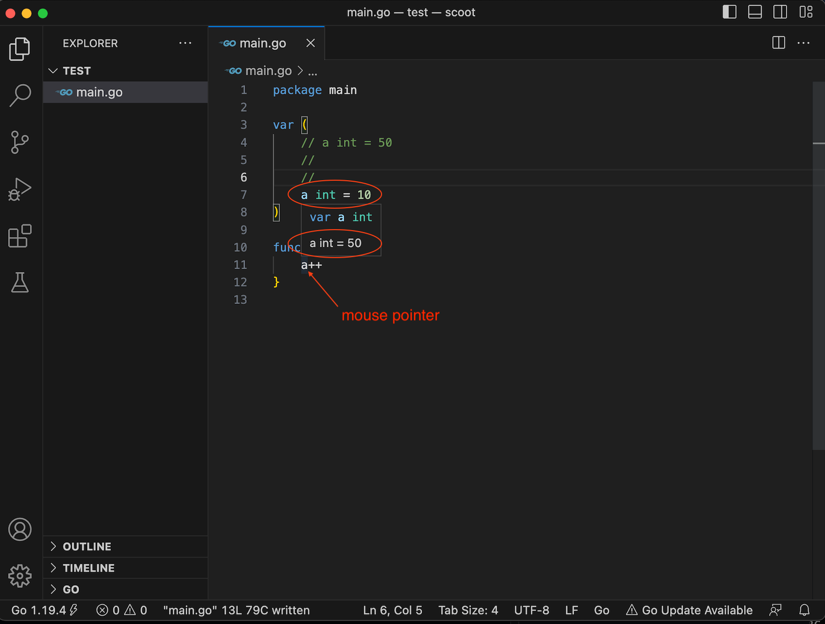 Invalid value when you point the mouse at a variable · Issue #173492 · microsoft/vscode · GitHub