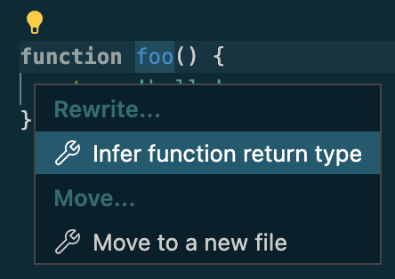Add quick fix to add explicit return type to method · Issue #31163 ...