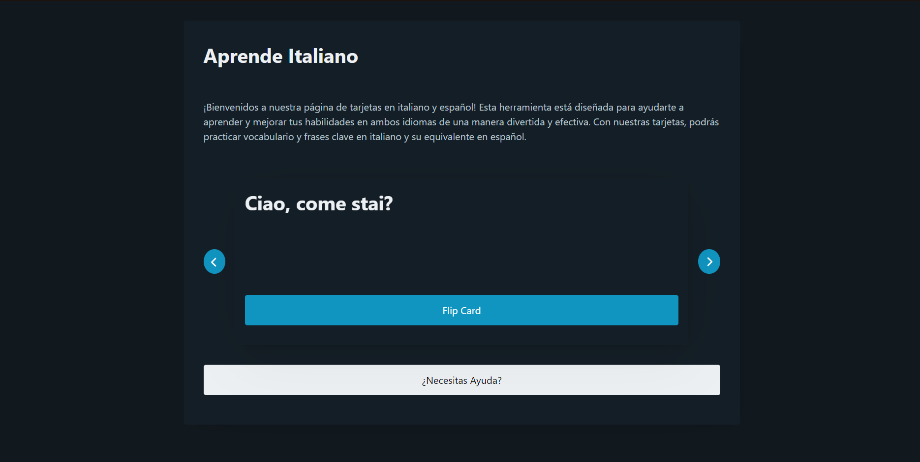 GitHub - nexus122/FlipCards: Pagina de tarjetas que giran para aprender idiomas