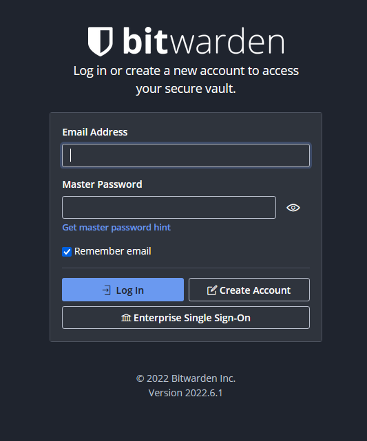 Web version reported as 2022.6.1 with bitwarden.sh 2022.6.0 · Issue #35 · bitwarden/self-host ...