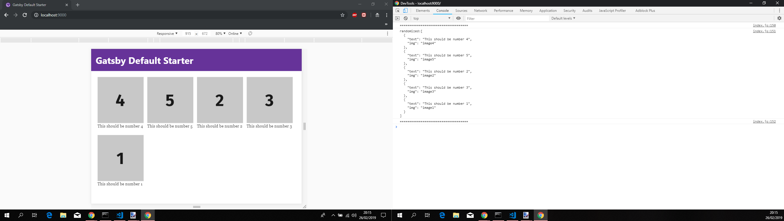 Different results for develop and serve when using random ordering · Issue #8707 · gatsbyjs ...