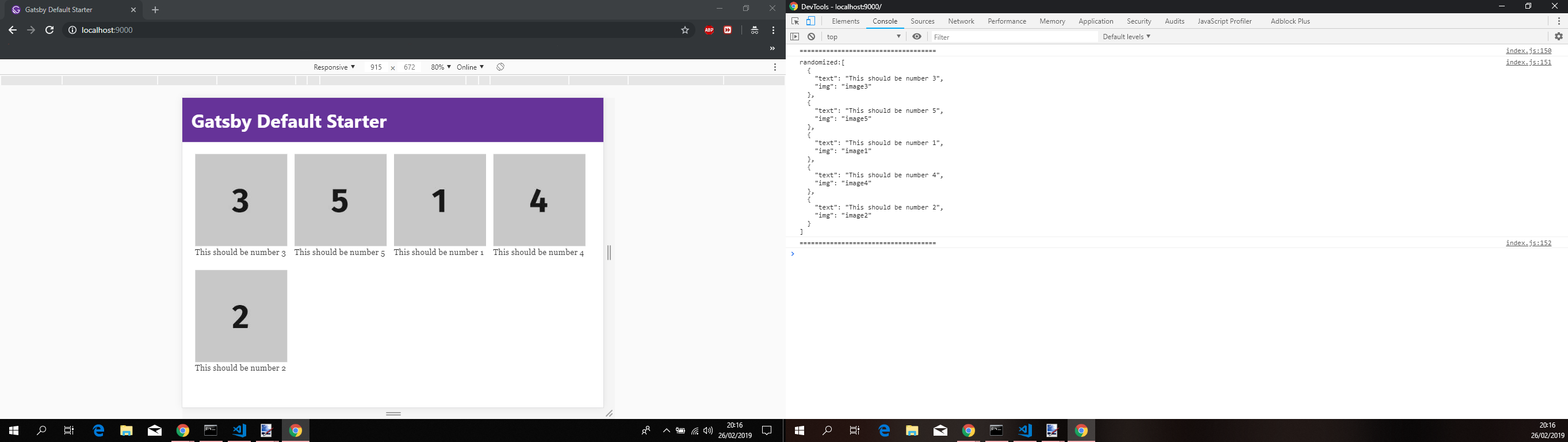 Different results for develop and serve when using random ordering · Issue #8707 · gatsbyjs ...