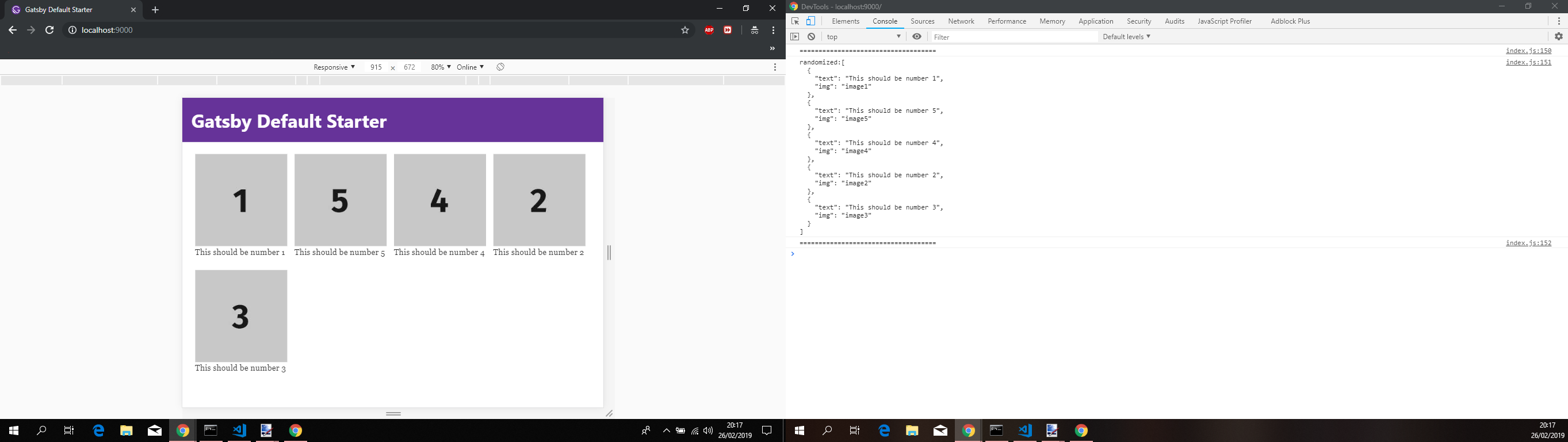 Different results for develop and serve when using random ordering · Issue #8707 · gatsbyjs ...