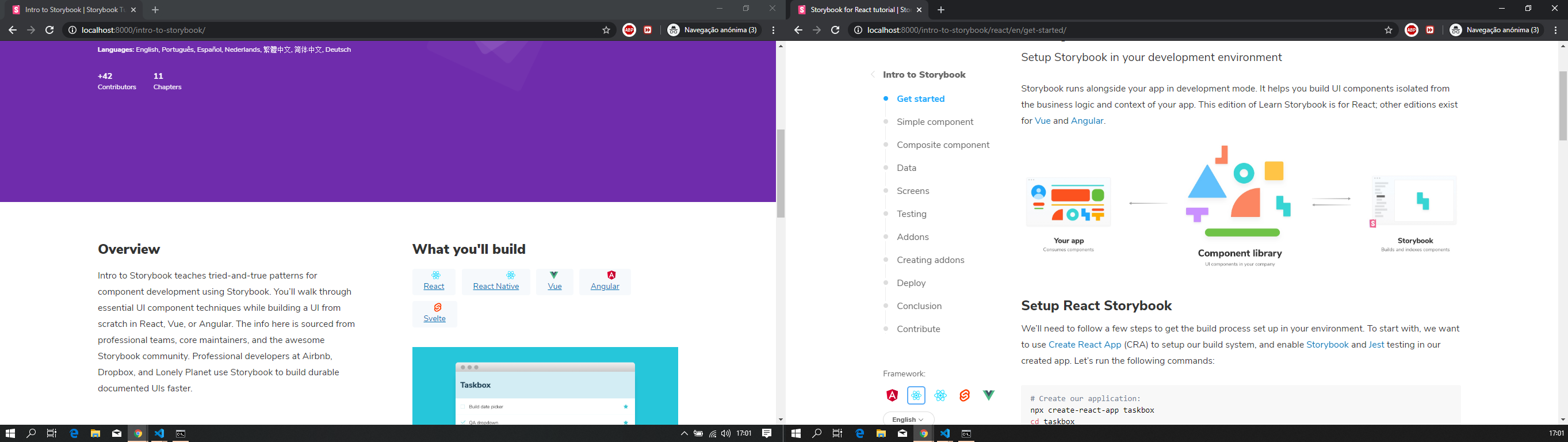 Make framework and language chooser more discoverable · Issue #270 · chromaui/learnstorybook.com ...