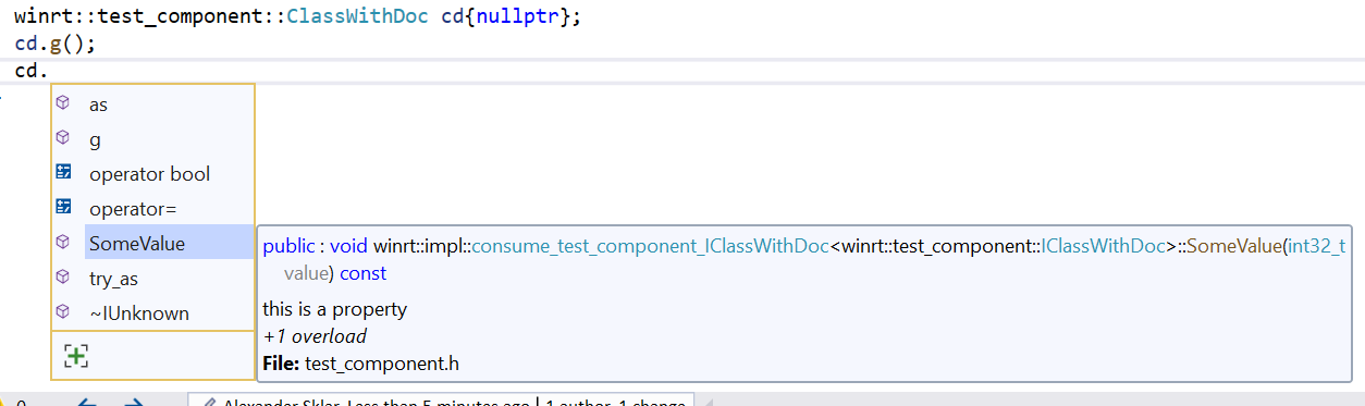 Produce Intellisense Comments From Winmd Custom Attributes · Issue 804 · Microsoftcppwinrt