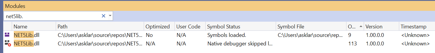 Debugging across C++ to C# calls · Issue #701 · microsoft/CsWinRT · GitHub