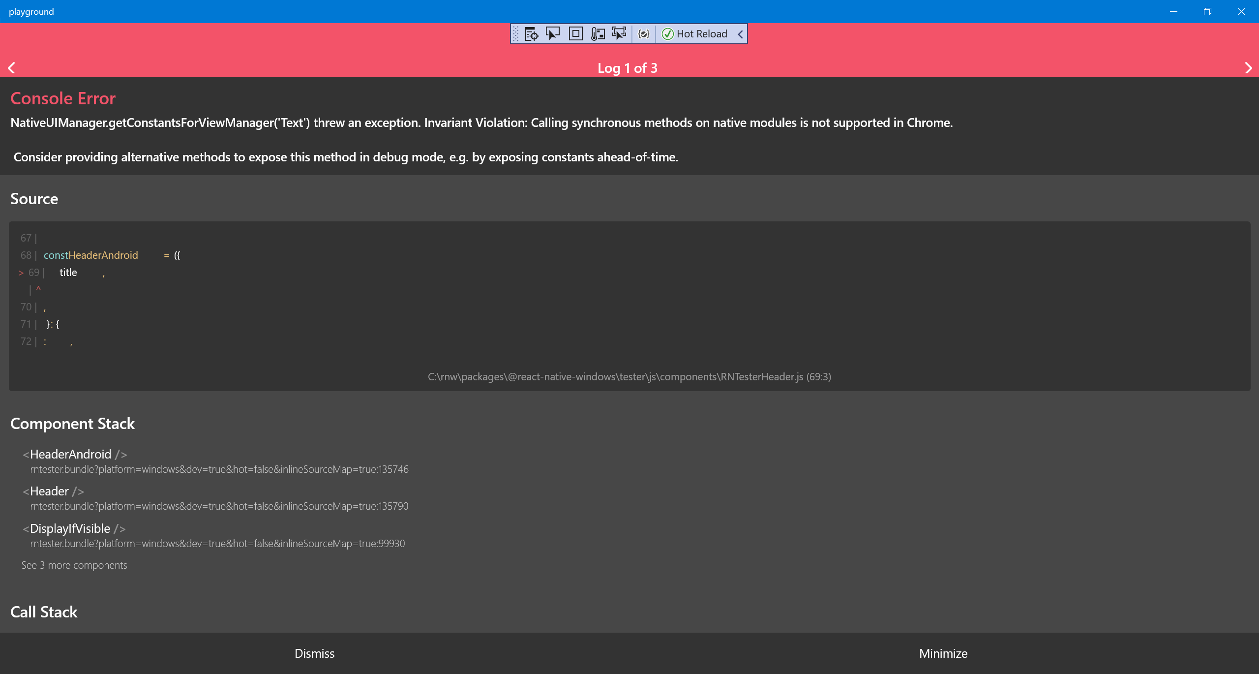 New Warnings From Recent Ingestion · Issue 7295 · Microsoftreact Native Windows · Github