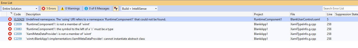 Cannot consume user control from a winrt component in an app · Issue #730 · microsoft/cppwinrt ...