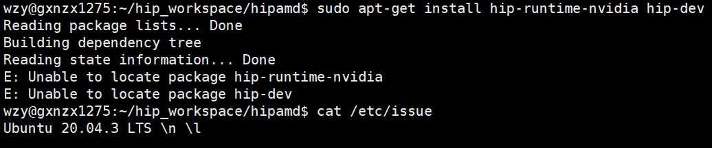 Unable to locate package hip-runtime-nvidia,hip-dev ? · Issue #2462 · ROCm/hip · GitHub