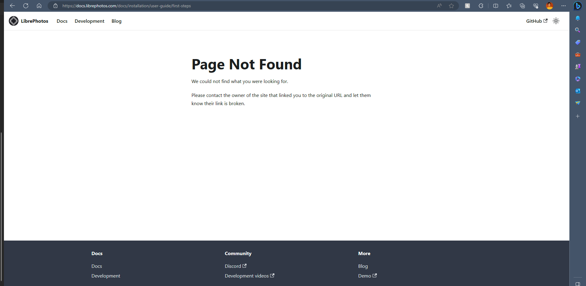 Documentation Website Update · Issue 976 · Librephotoslibrephotos · Github 