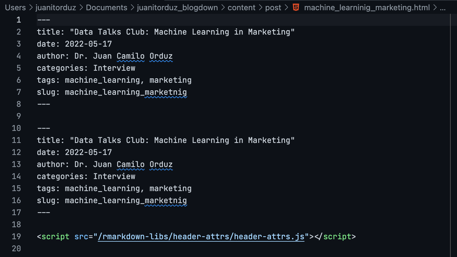 Duplicated YAML bug · Issue #708 · rstudio/blogdown · GitHub