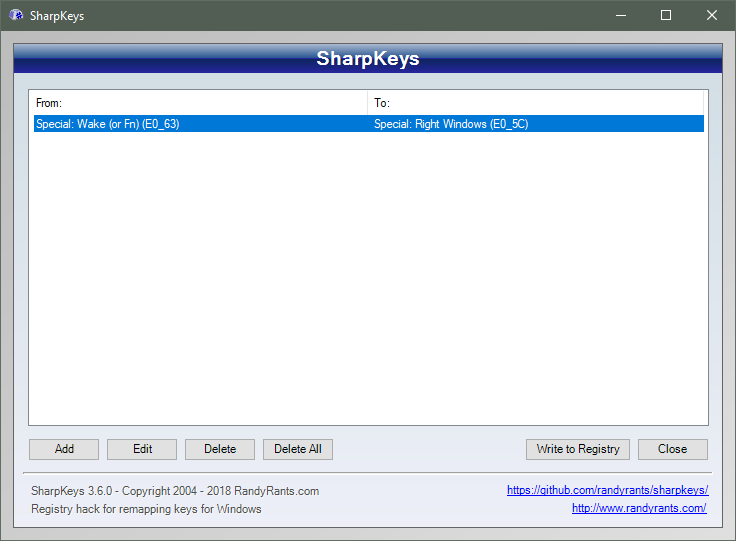 Doesn't find Fn key on Type Key · Issue #80 · randyrants/sharpkeys · GitHub