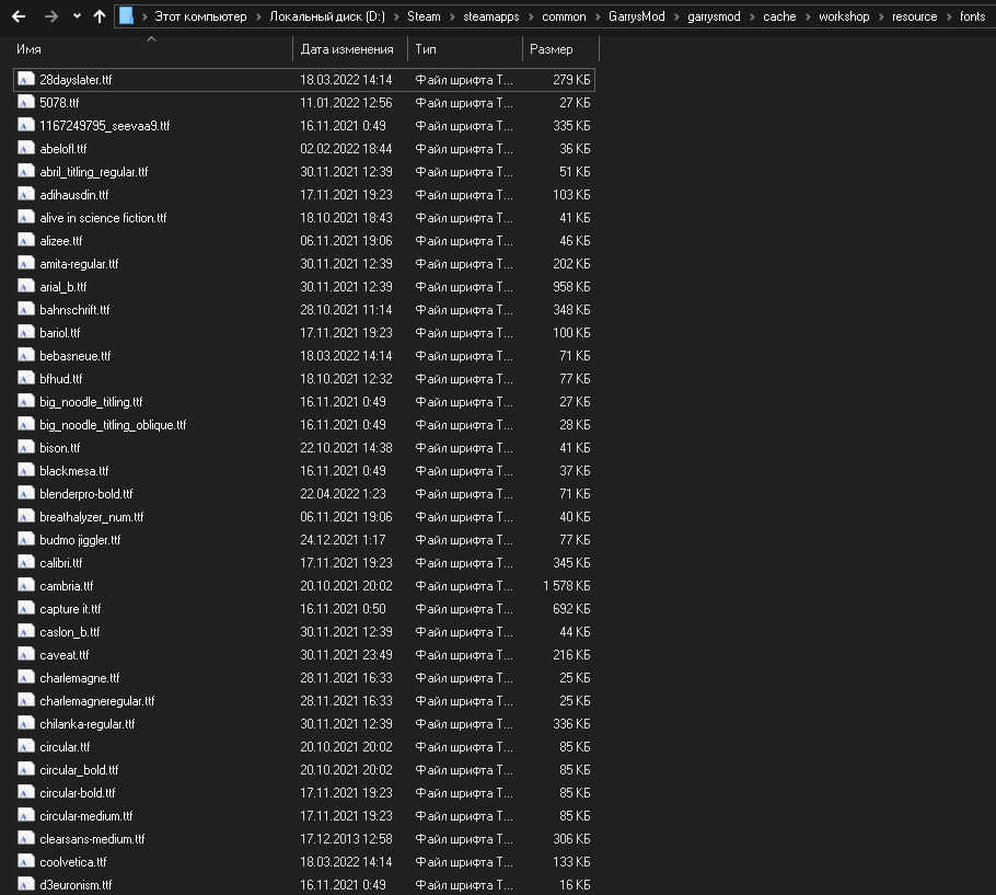 Wrong file path for custom-loaded fonts · Issue #5251 · Facepunch/garrysmod-issues · GitHub